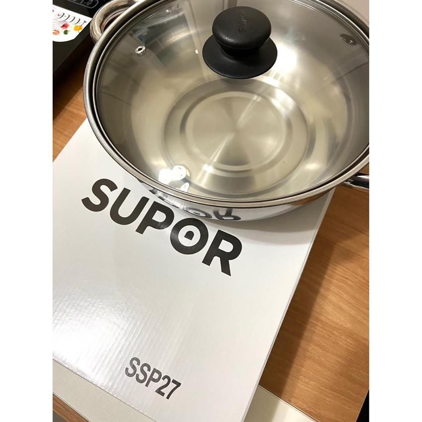 SUPOR | 26cm Stainless Steel Double Handle Pot SSP27 Binaural Pot ...