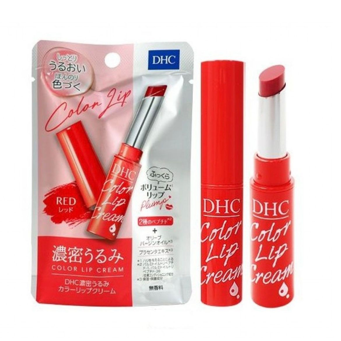 DHC | 變色純橄欖潤唇膏 紅色 有色潤唇膏 1.5g -平行進口(09995) | HKTVmall 香港最大網購平台