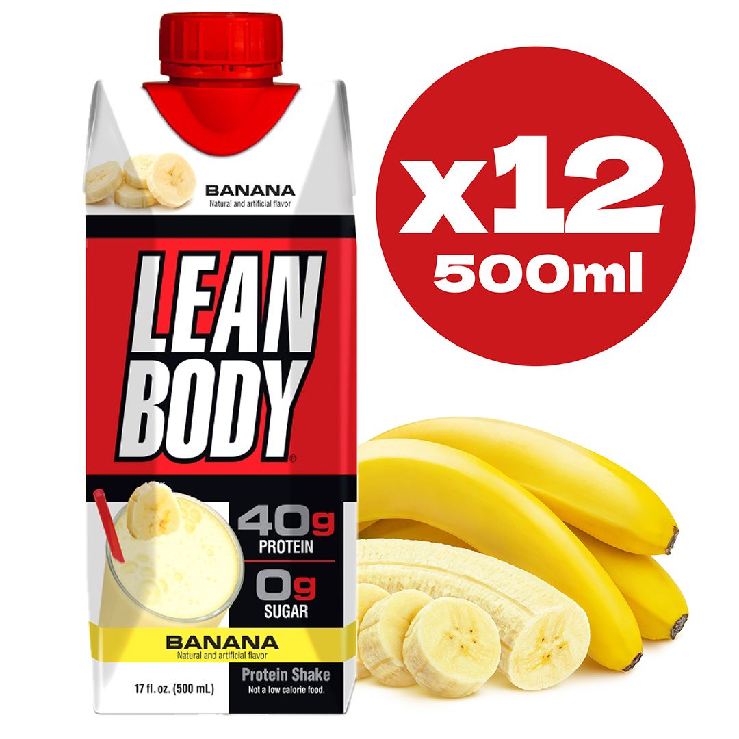 LABRADA | Lean Body RTD, 500ml - Banana (12 packs/1 box) | High Protein ...