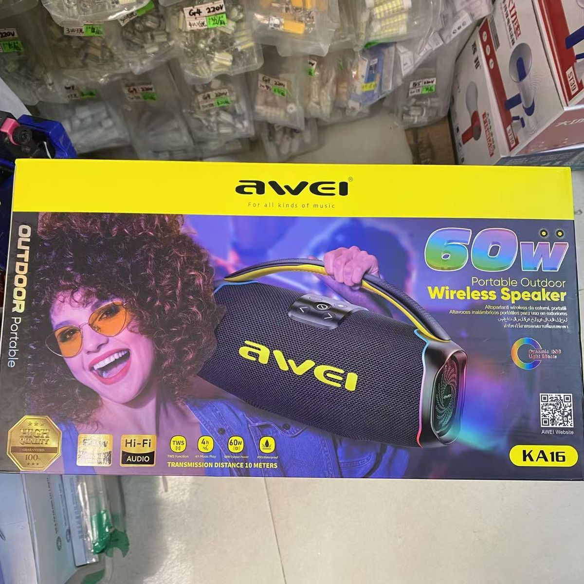 AWEI | 【香港行貨】KA16 - 60W大功率音響 藍牙喇叭 HIFI音質 RGB彩燈 | HKTVmall 香港最大網購平台