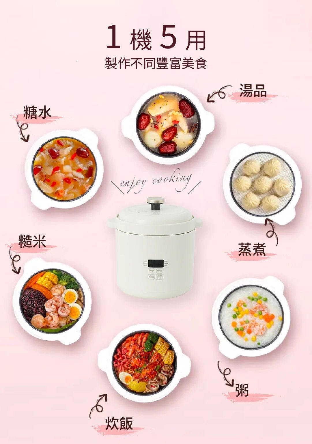 BRUNO | 多功能迷你電飯煲 - 白色 | HKTVmall 香港最大網購平台