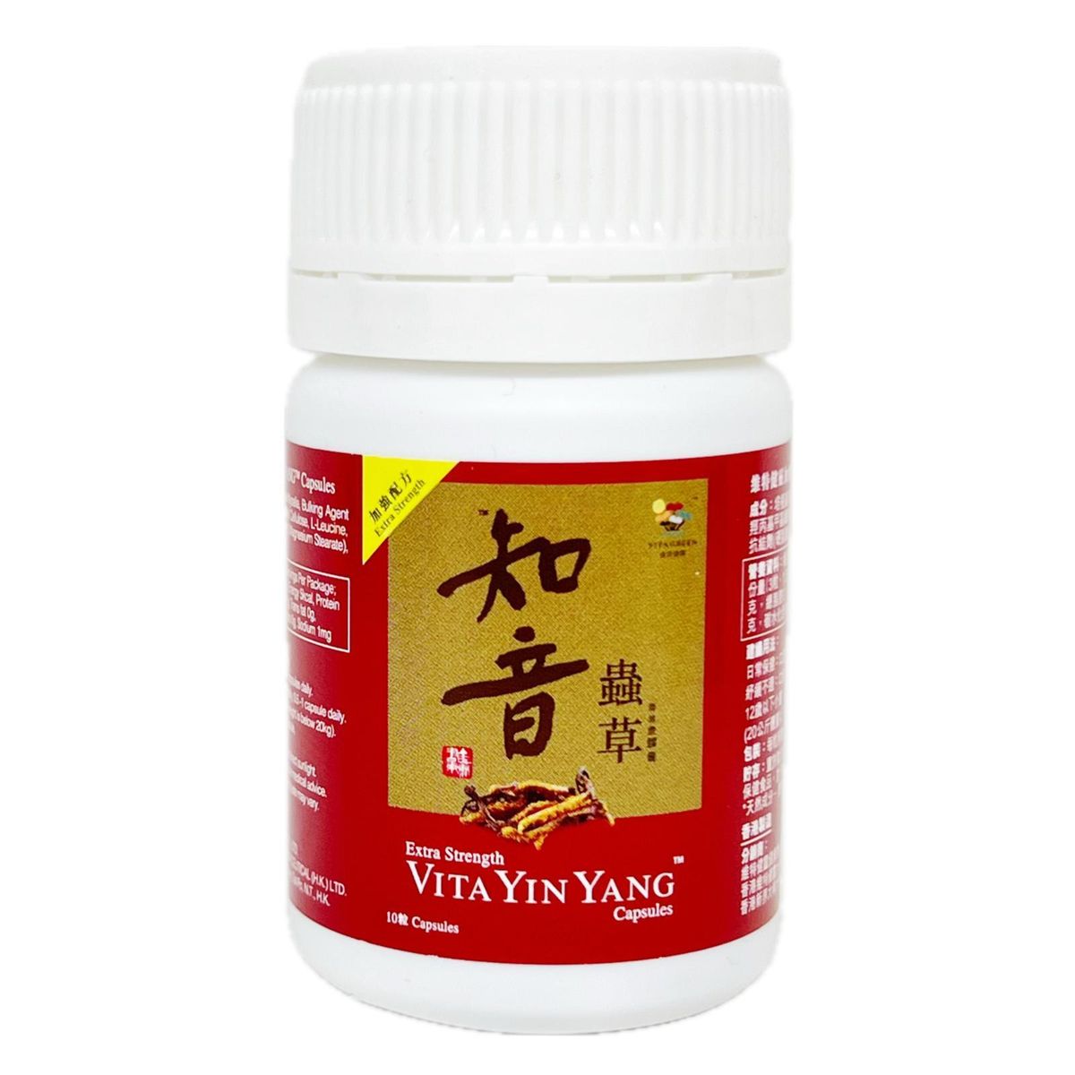 維特健靈 | 知音蟲草™菌絲體膠囊加強配方10粒「樽裝」Exp：2029年+ | HKTVmall 香港最大網購平台