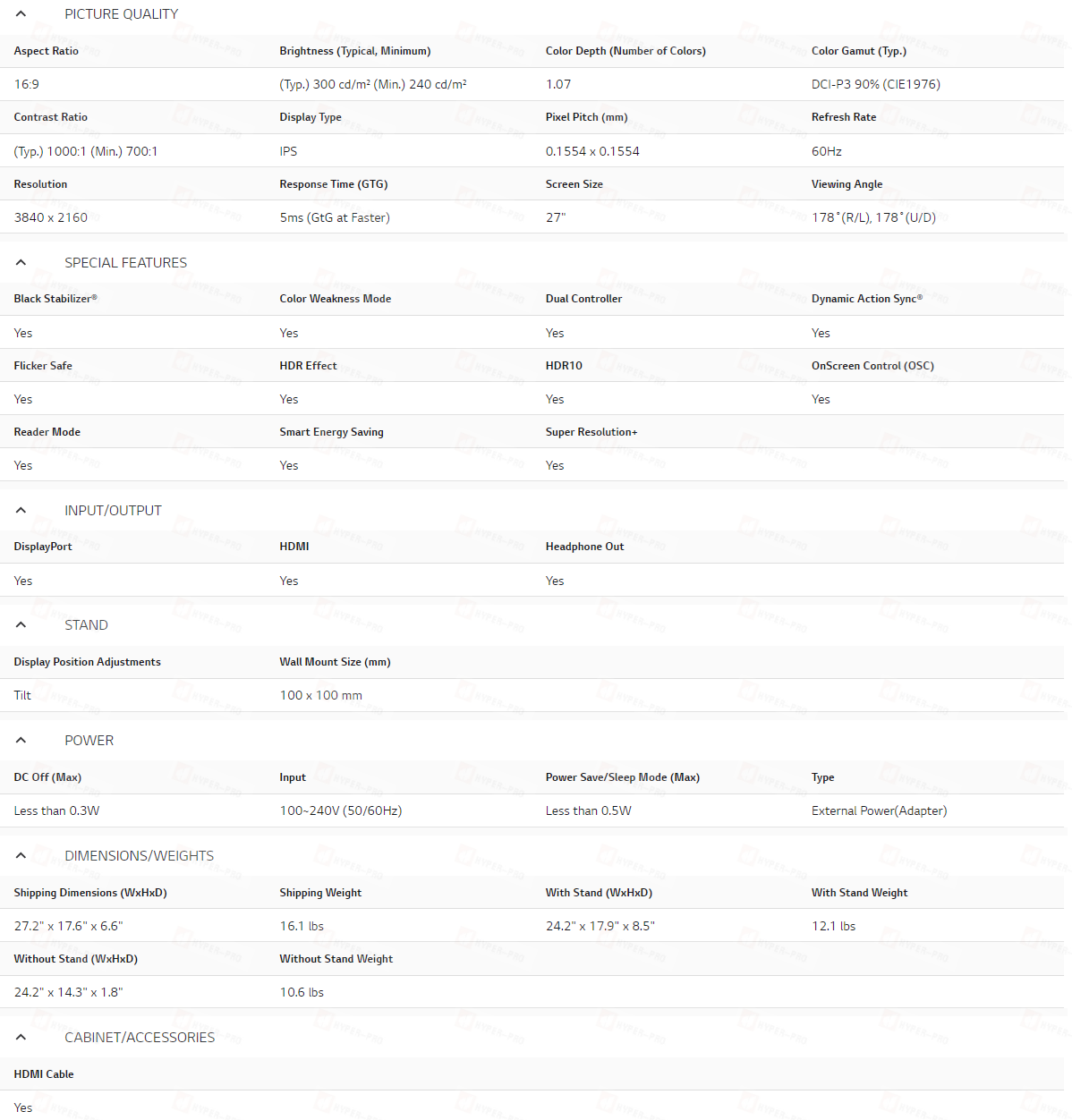 LG | 27US500-W 27 UltraFine 4K UHD HDR10 IPS 顯示器 | HKTVmall 香港最大網購平台